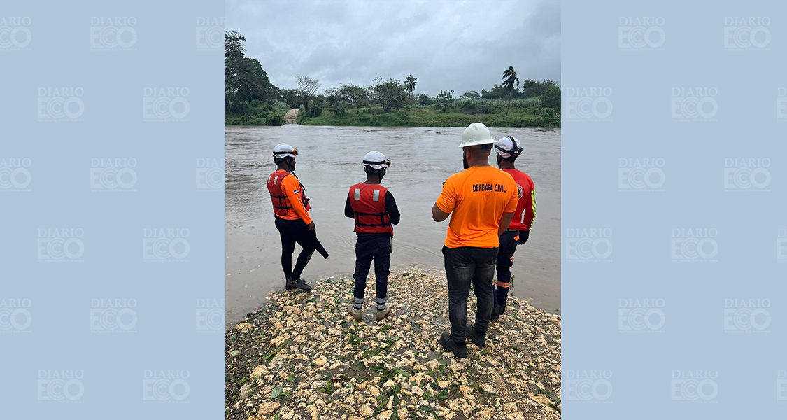 Crecida de río Soco deja la comunidad Ramón Santana incomunicada